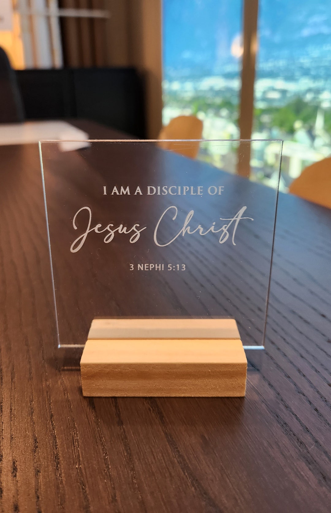 BULK I Am a Disciple of Jesus Christ Small Acrylic Stand-up Sign Plaque ...