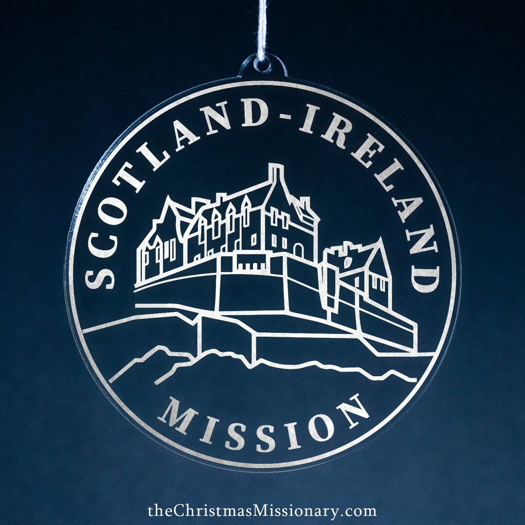 Scotland Ireland Mission edinburgh Christmas Ornament LDS Missionary ...