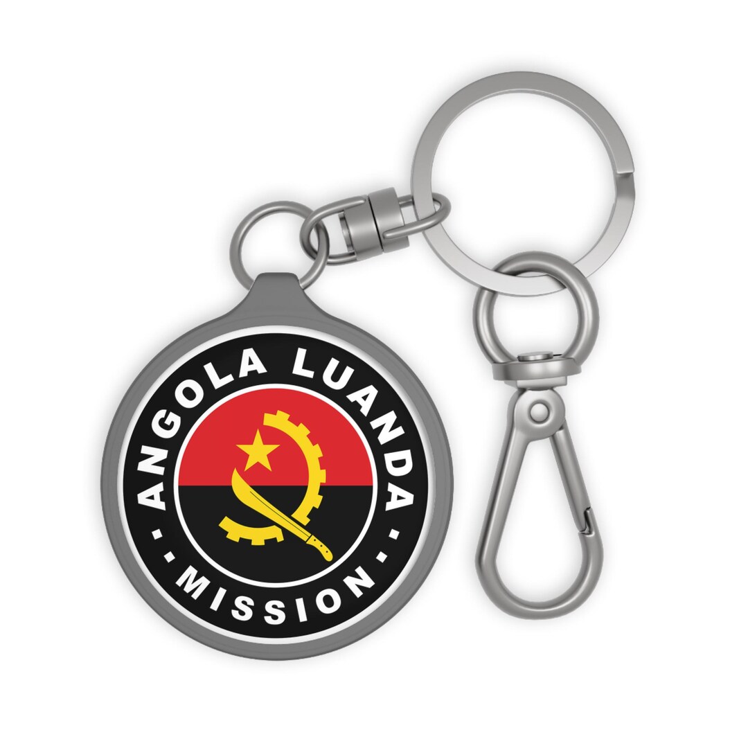 Angola Luanda Mission LDS Missionary Gift Keyring Bag Zipper Charm ...