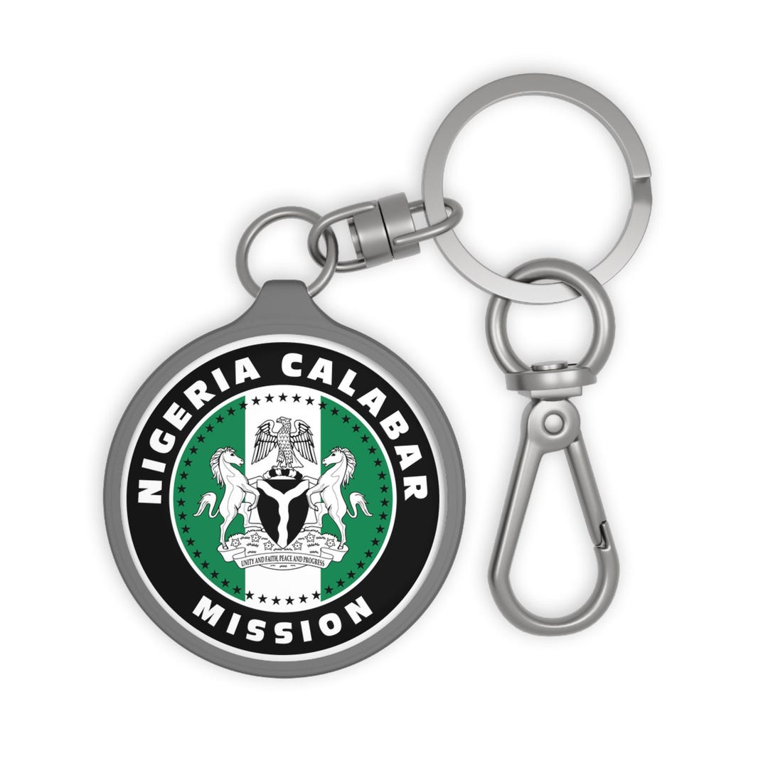 Nigeria Calabar Mission Circle Flag LDS Missionary Gift Keyring Bag ...
