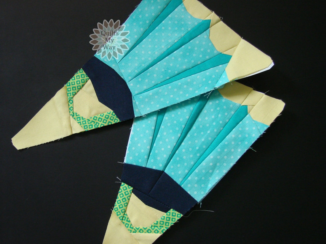 Fins Paper Piecing PP Pdf Pattern - Etsy