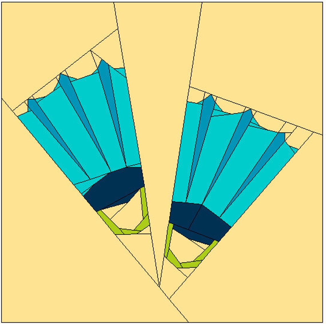 Fins Paper Piecing PP Pdf Pattern - Etsy