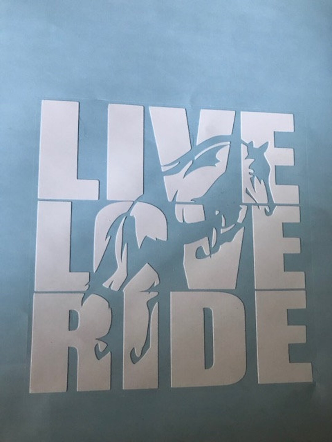 Live Love Ride Vinyl Decal - Etsy