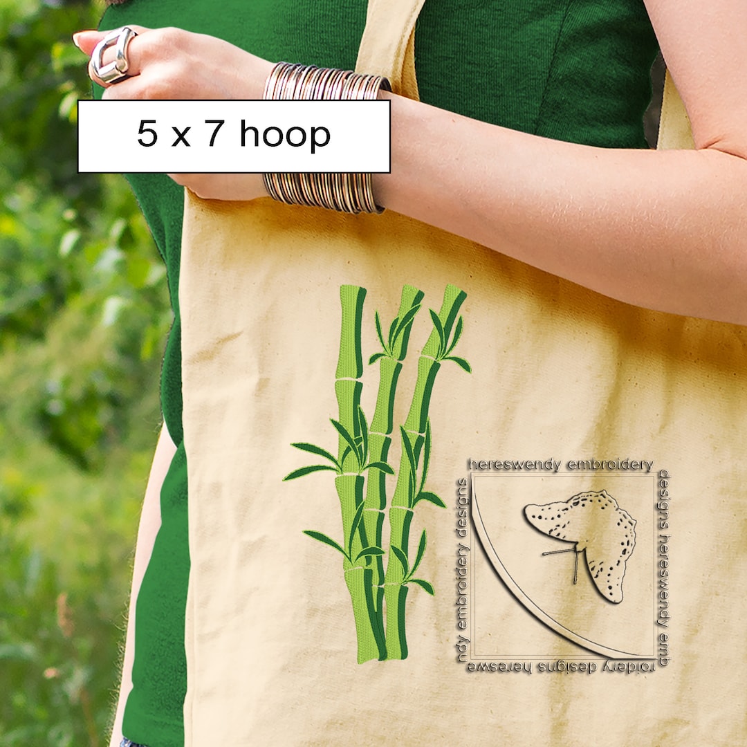 Bamboo Filled ITH Machine Embroidery Design in 3 Sizes and 9 Formats - Etsy