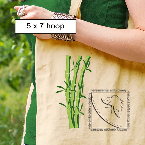 Bamboo Filled ITH Machine Embroidery Design in 3 Sizes and 9 - Etsy