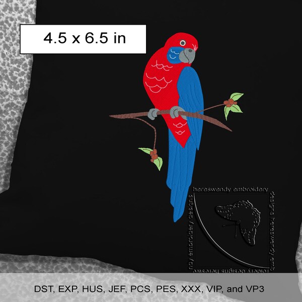 Parrot Embroidery - Etsy