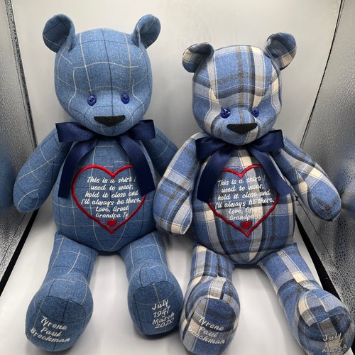 Teddy Bear/memory Bear/handmade Bear/memory of Loved - Etsy