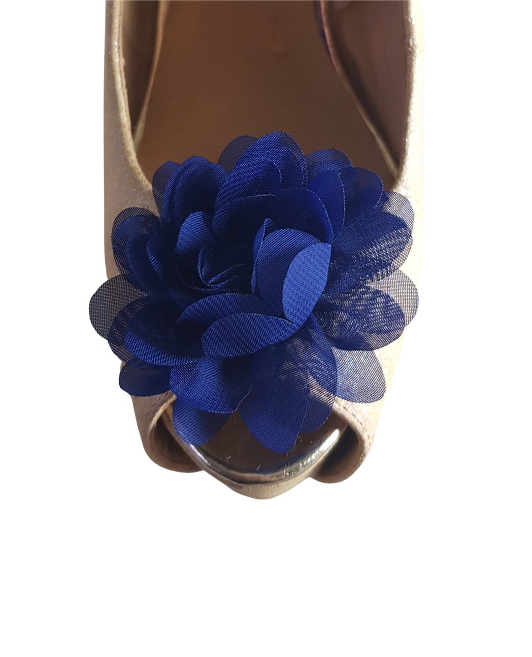 Beautiful Deeree Floaty Flower Navy Blue Shoe Clips - Etsy