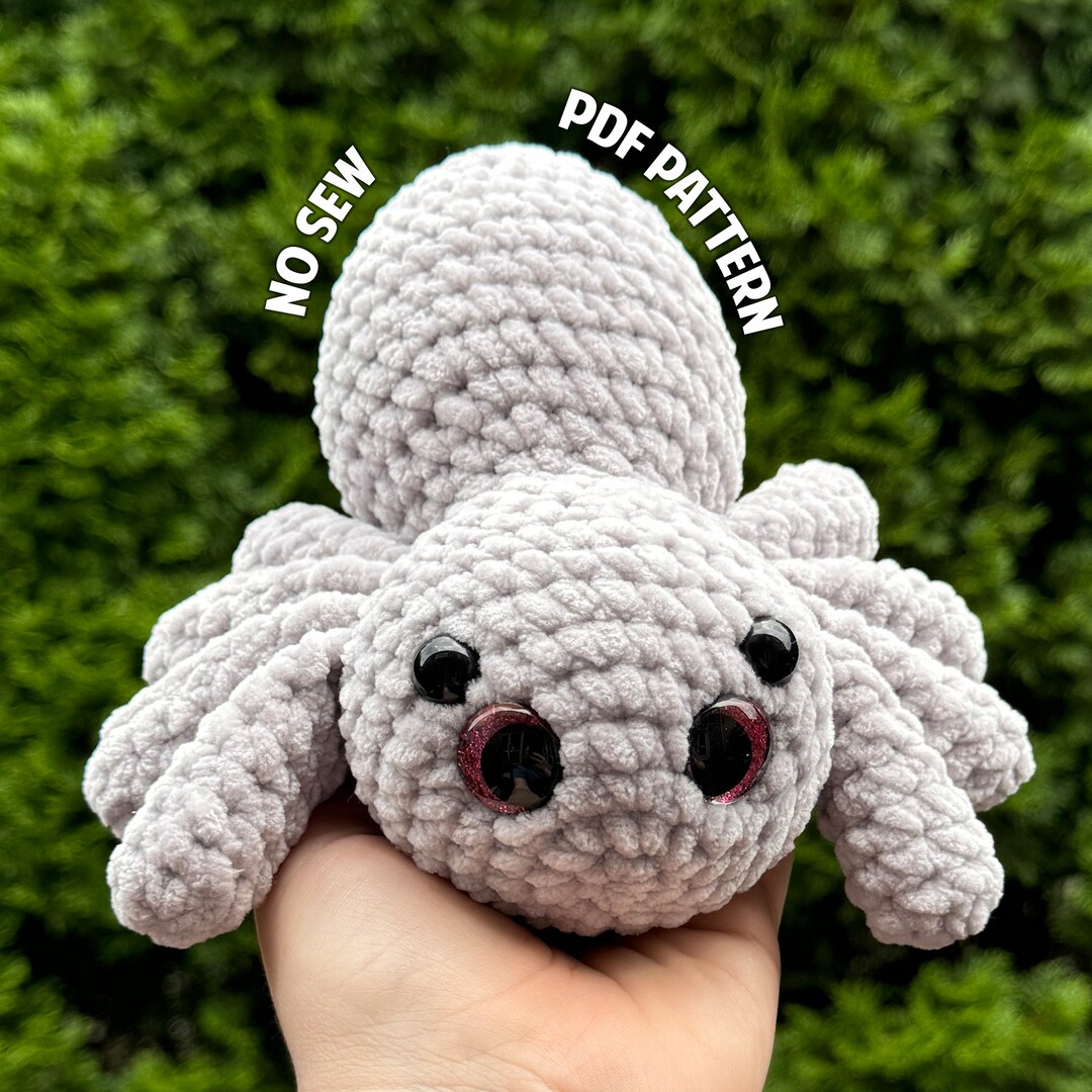Spider No Sew Crochet Pattern, Amigurumi Crochet Pattern, DIGITAL ...