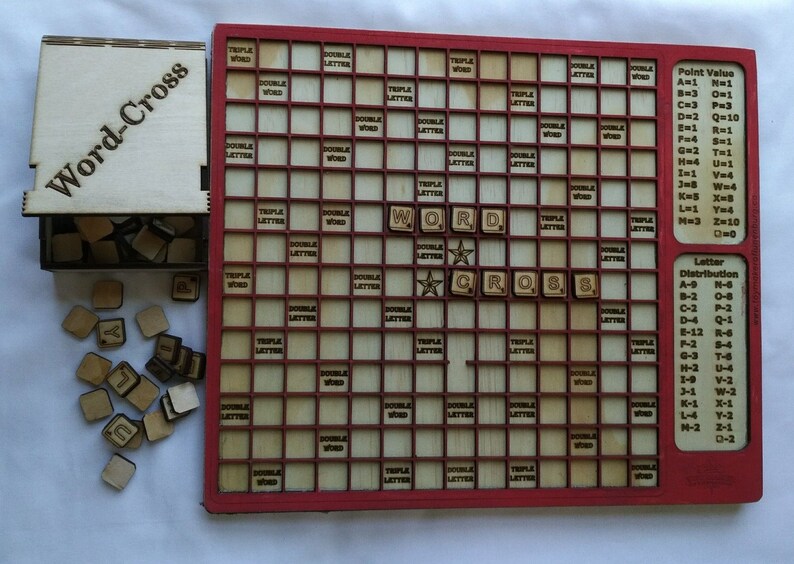 Word-cross Game Made From Plywood - Etsy