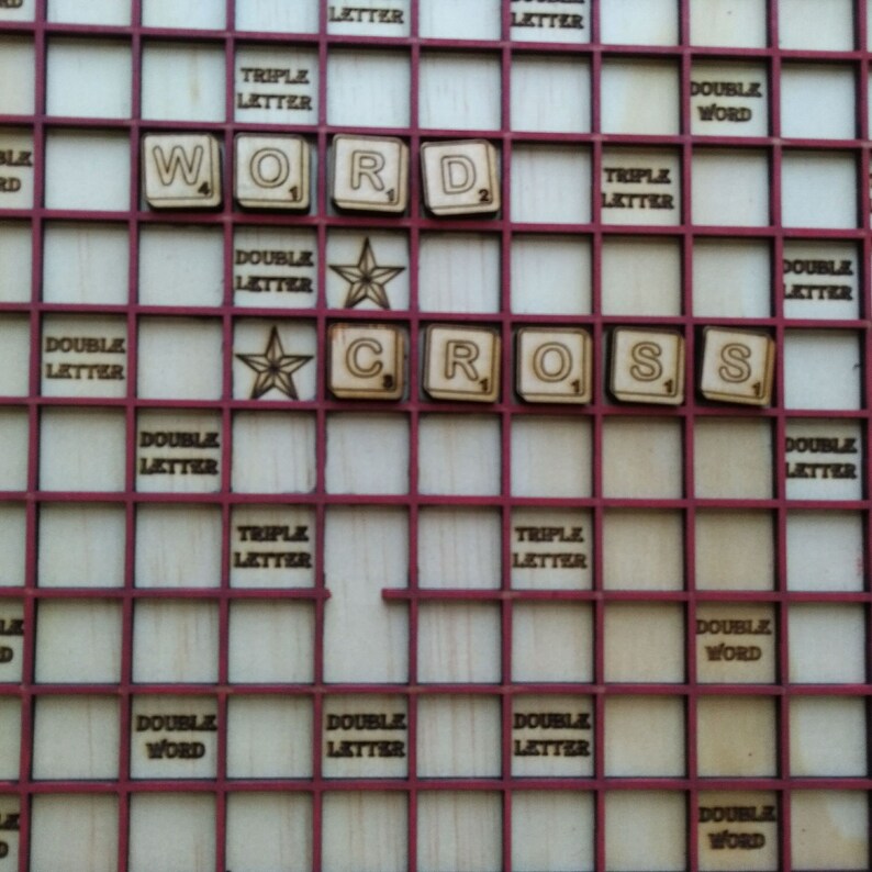 Word-cross Game Made From Plywood - Etsy