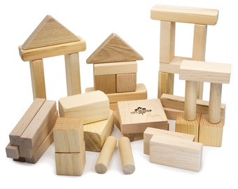 Play House Model Set Wooden Building Blocks, DIY Miniature House ...
