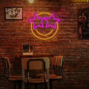 Smiley Face Neon Sign,smile Face Neon Sign,custom Led Light,bar Sign ...