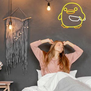 Duck Art Neon Sign,yellow Duck Neon Sign,art Decor Neon Sign,led Neon ...