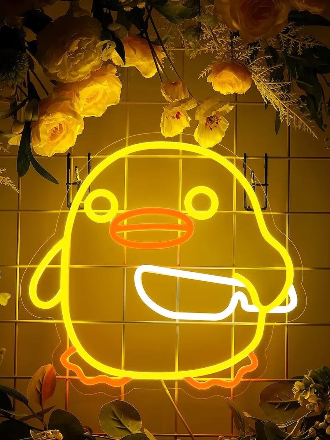 Duck Art Neon Sign,yellow Duck Neon Sign,art Decor Neon Sign,led Neon ...
