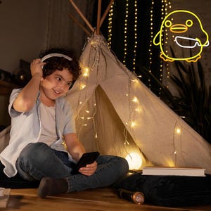 Duck Art Neon Sign,yellow Duck Neon Sign,art Decor Neon Sign,led Neon ...