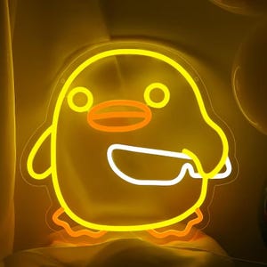 Duck Art Neon Sign,yellow Duck Neon Sign,art Decor Neon Sign,led Neon ...