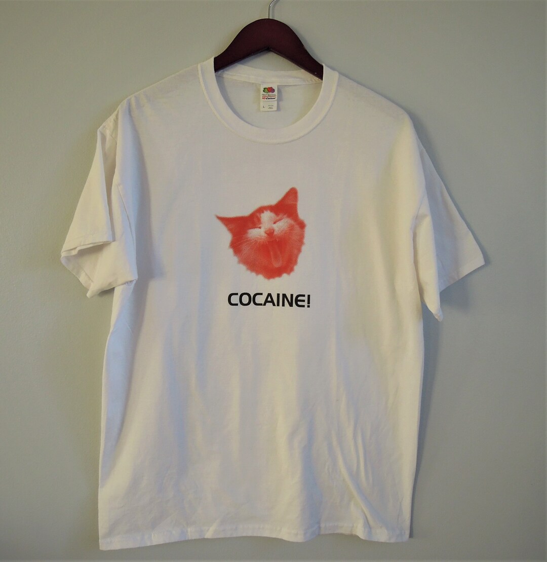 Cocaine Cat T-shirt - Etsy