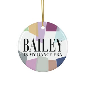 Custom Dance Ceramic Ornament, Personalized Competition Dancer Present ...