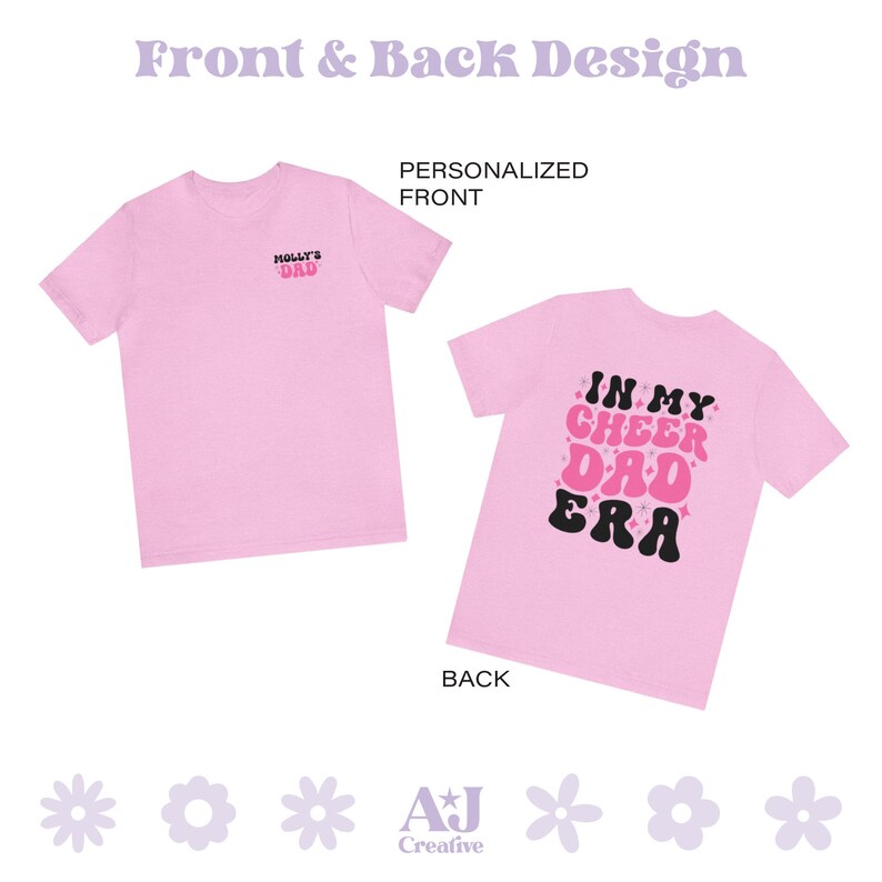 Custom Cheer Dad Era, Proud Cheer Dad T-shirt, Cheerleader's Name on ...