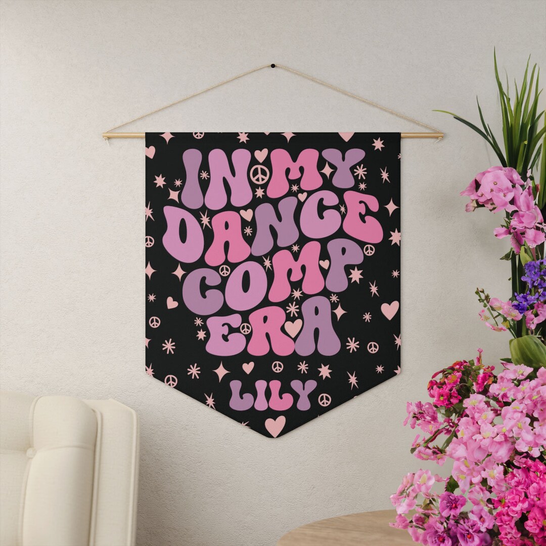 Personalized Dance Pin Pennant Banner, Custom Pin Collection Display ...
