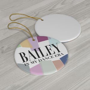 Custom Dance Ceramic Ornament, Personalized Competition Dancer Present ...