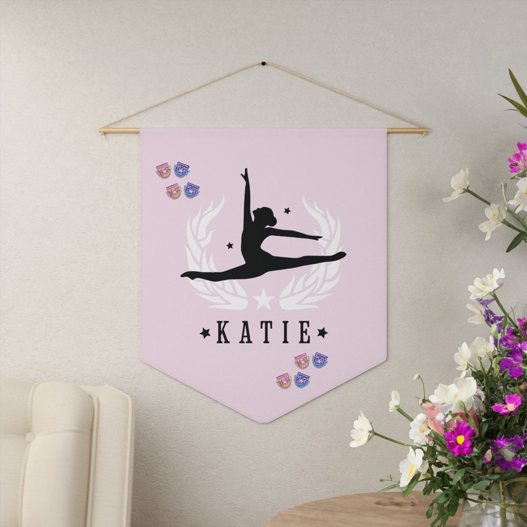 Personalized Dance Pin Pennant Banner, Custom Pin Collection Display ...