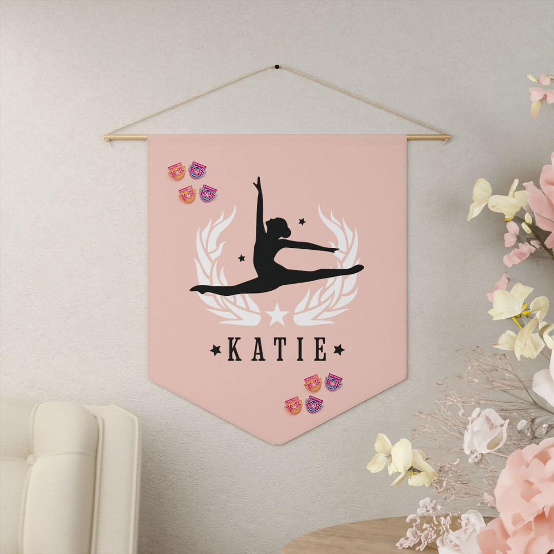 Personalized Dance Pin Pennant Banner, Custom Pin Collection Display ...