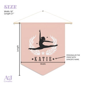 Personalized Dance Pin Pennant Banner, Custom Pin Collection Display ...