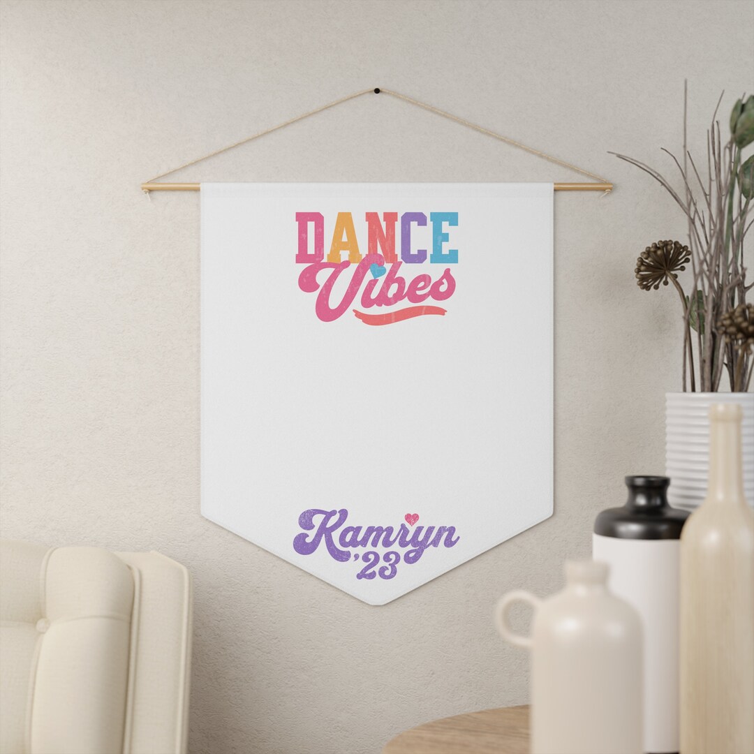 Personalized Dance Pin Pennant Banner, Custom Pin Collection Display ...