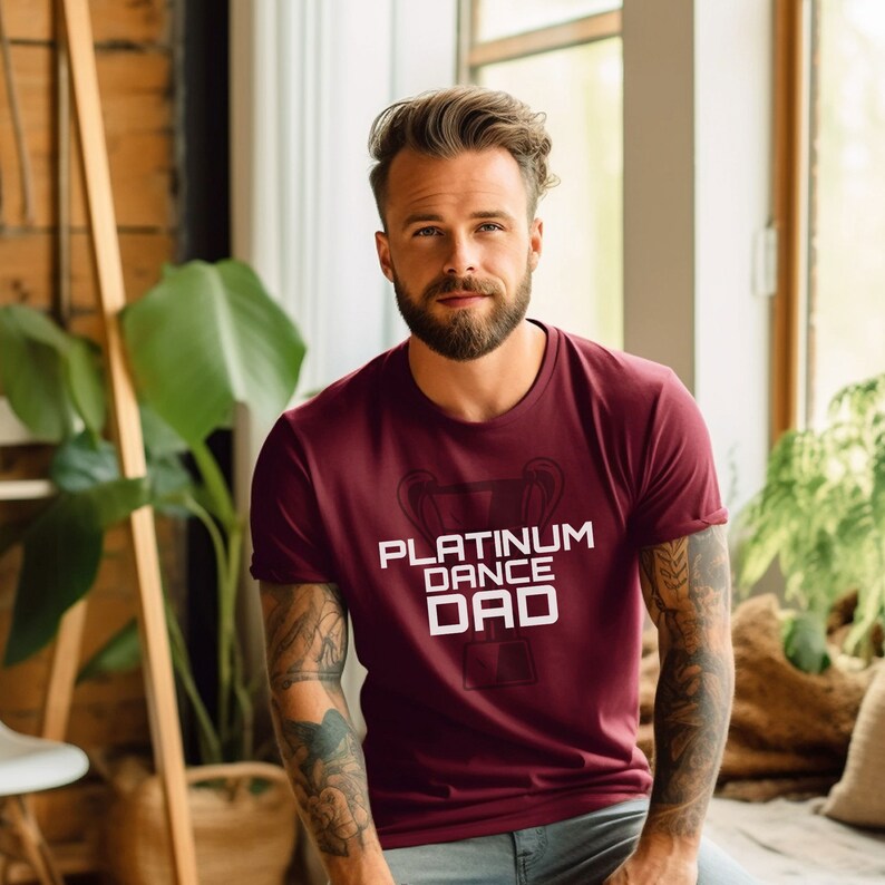 Platinum Dance Dad Trophy T-shirt, Competitive Dance Dad Weekend Shirt ...
