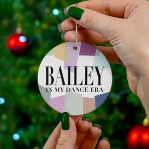 Custom Dance Ceramic Ornament, Personalized Competition Dancer Present ...