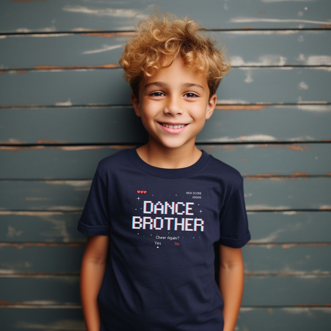 Dance Brother Shirt, Retro Gamer Dance Brother Tee, Kids Dance Bro T ...