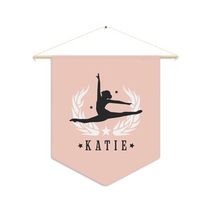 Personalized Dance Pin Pennant Banner, Custom Pin Collection Display ...