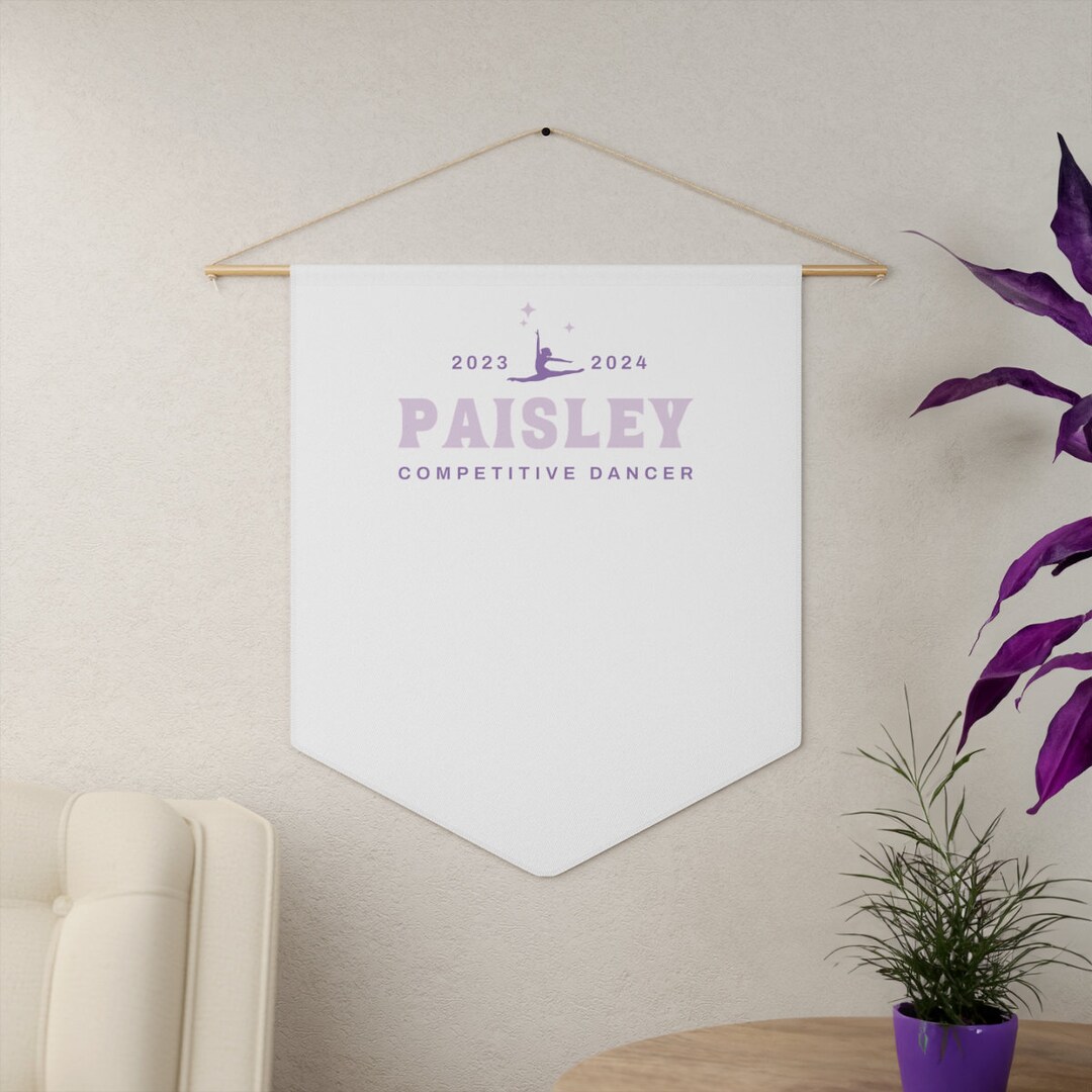 Personalized Name and Year Competitive Dancer Pin Pennant Banner, Award ...
