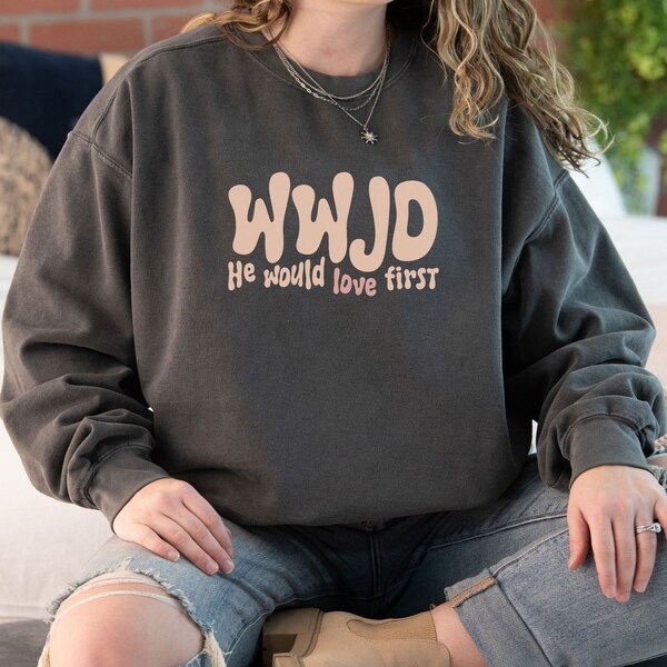 Wwjd Sweatshirt - Etsy