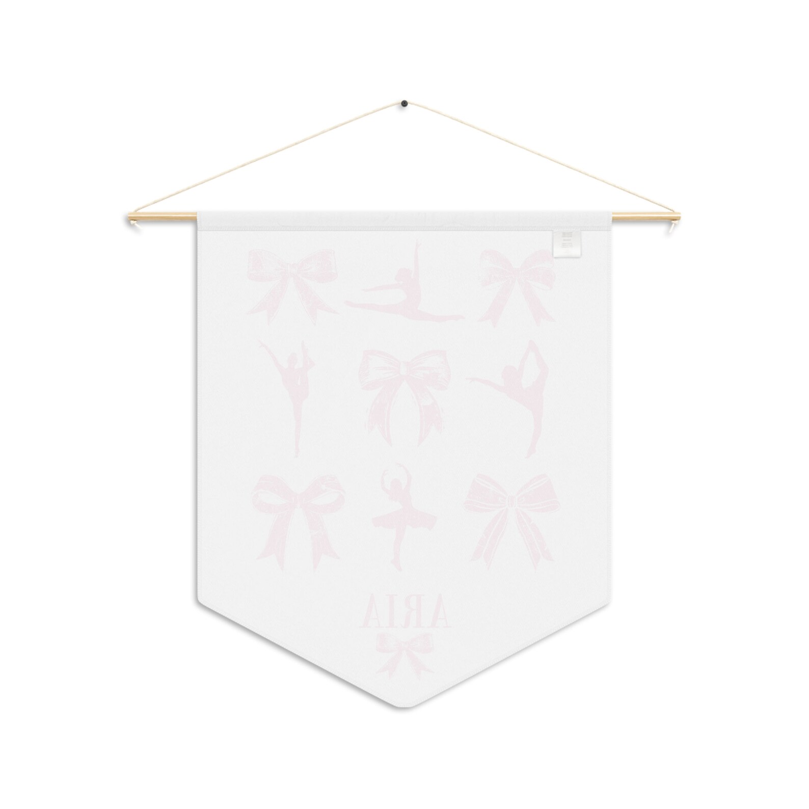 Custom Pink Coquette Dance Pin Pennant Banner, Pink Bow Pin Collection ...