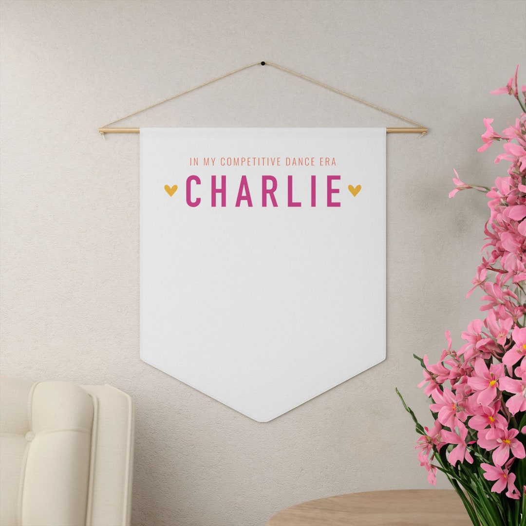 Personalized Dance Pin Pennant Banner, Custom Pin Collection Display ...
