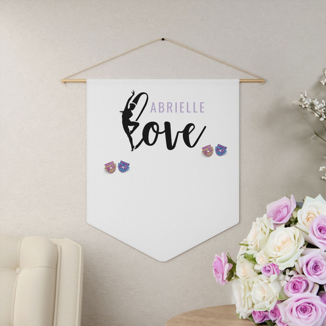 Personalized Dance Pin Pennant Banner, Custom Pin Collection Display ...