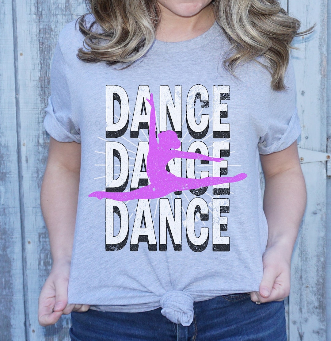 Dance Shirt, Leap Dancer Tee, Colorful Dance Top, Dance Competition ...
