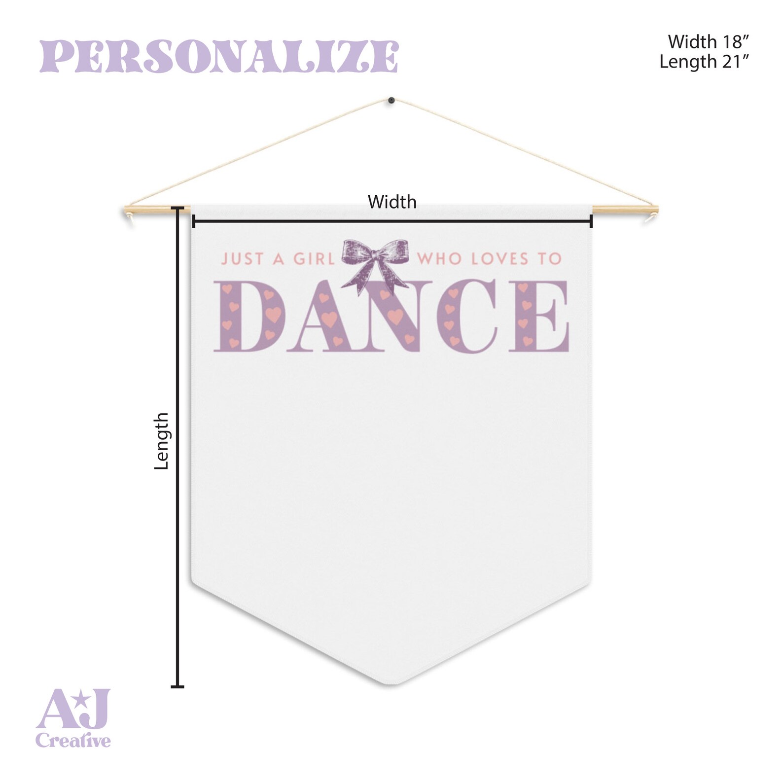Pink Coquette Dance Pin Pennant Banner, Pink Bow Pin Collection Display ...