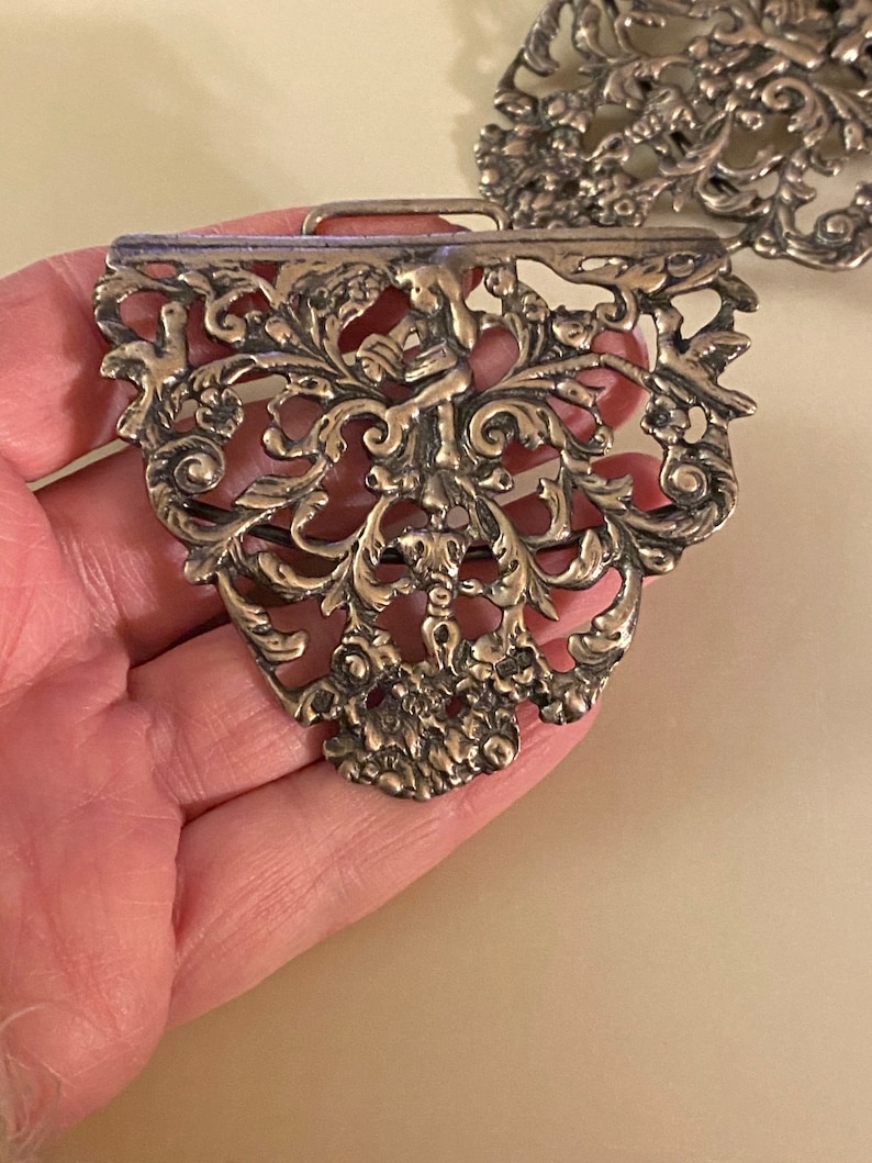 Large Victorian English Sterling Sash Buckle | Etsy