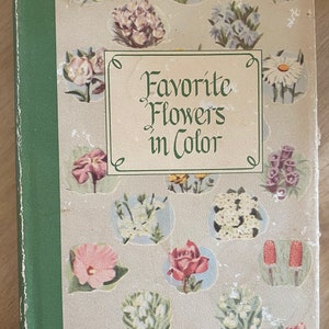Favorite Flowers in Color Vintage Book 1949 - Etsy