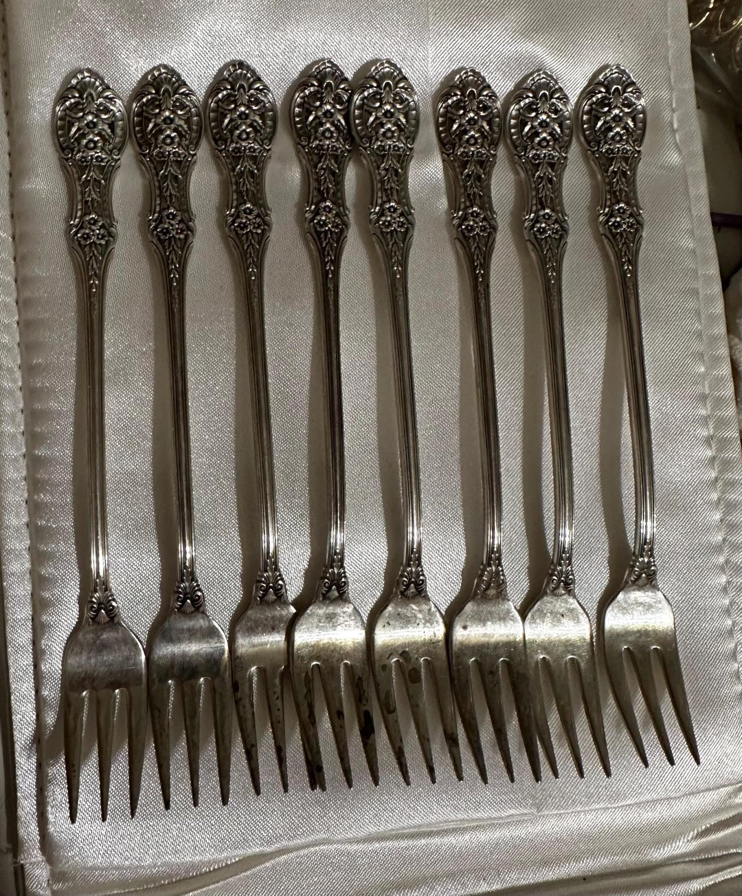 1930’s International Sterling Silver Seafood Shrimp Cocktail Forks (8 ...
