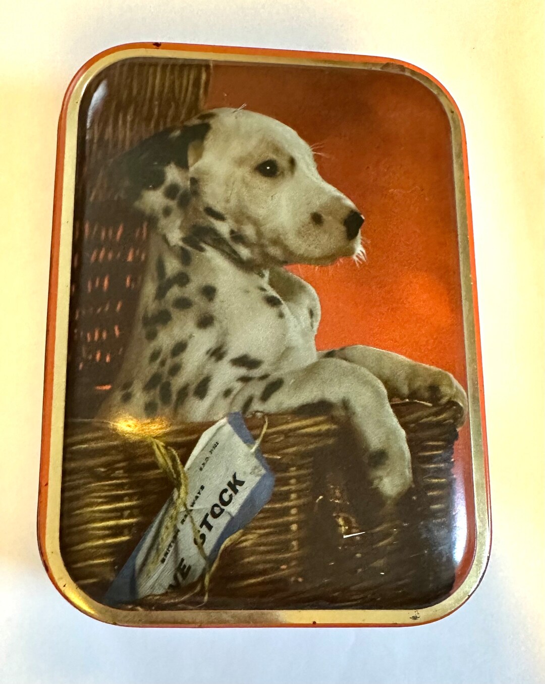 Vintage Sharps Toffee Dalmatian Dog Tin - Etsy