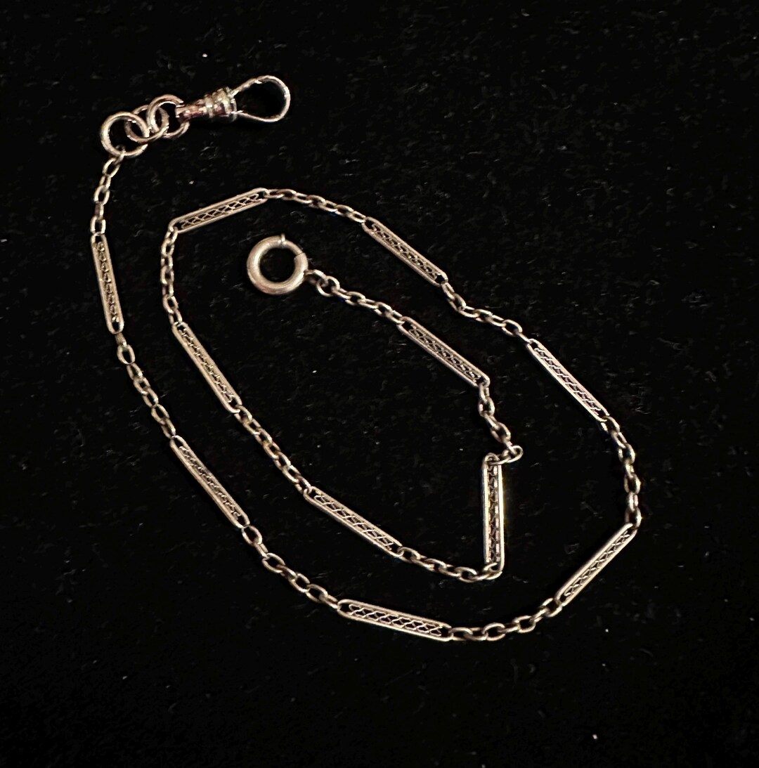 Art Deco Sterling Silver Watch Chain Fob - Etsy