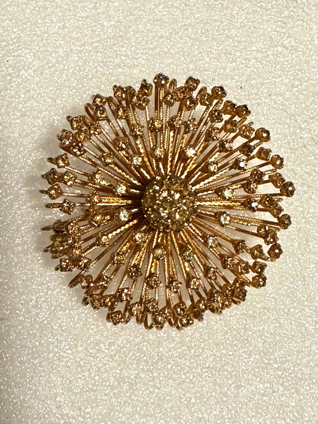 Vintage Warner Mum Firework Flower Pin - Etsy