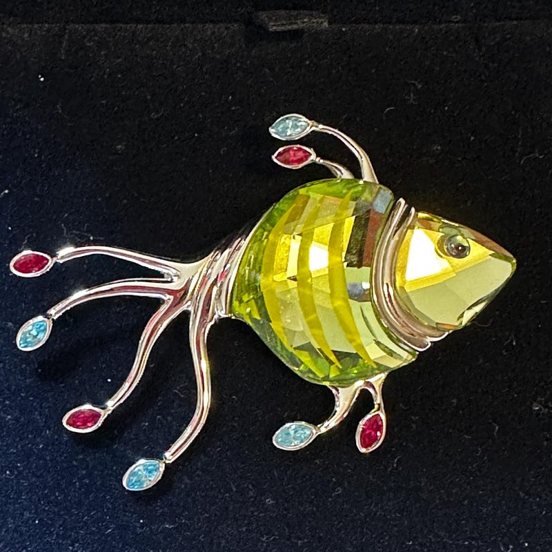 Vintage Fish Brooch - Etsy