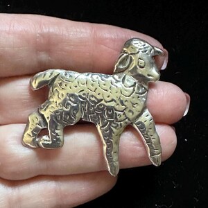 1940-50 Sterling Silver Lamb Pin - Etsy