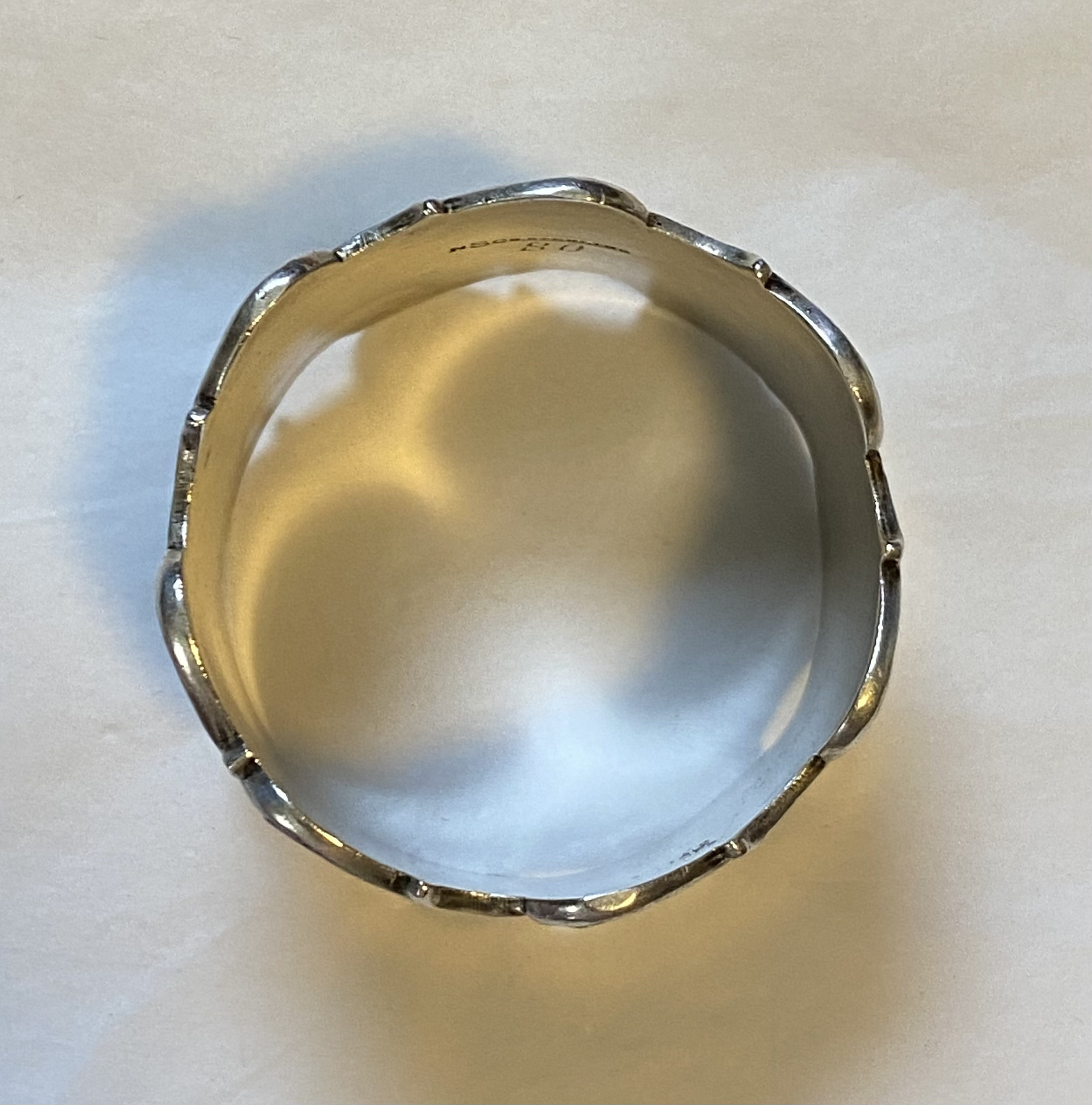 Antique Sterling National Silver Co Napkin Ring Engraved Evangeline - Etsy